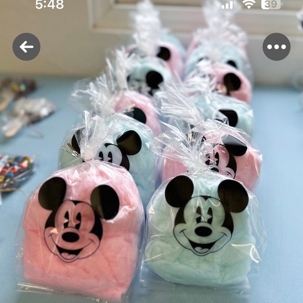 Cotton Candy Mickey Mouse Bags - Etsy