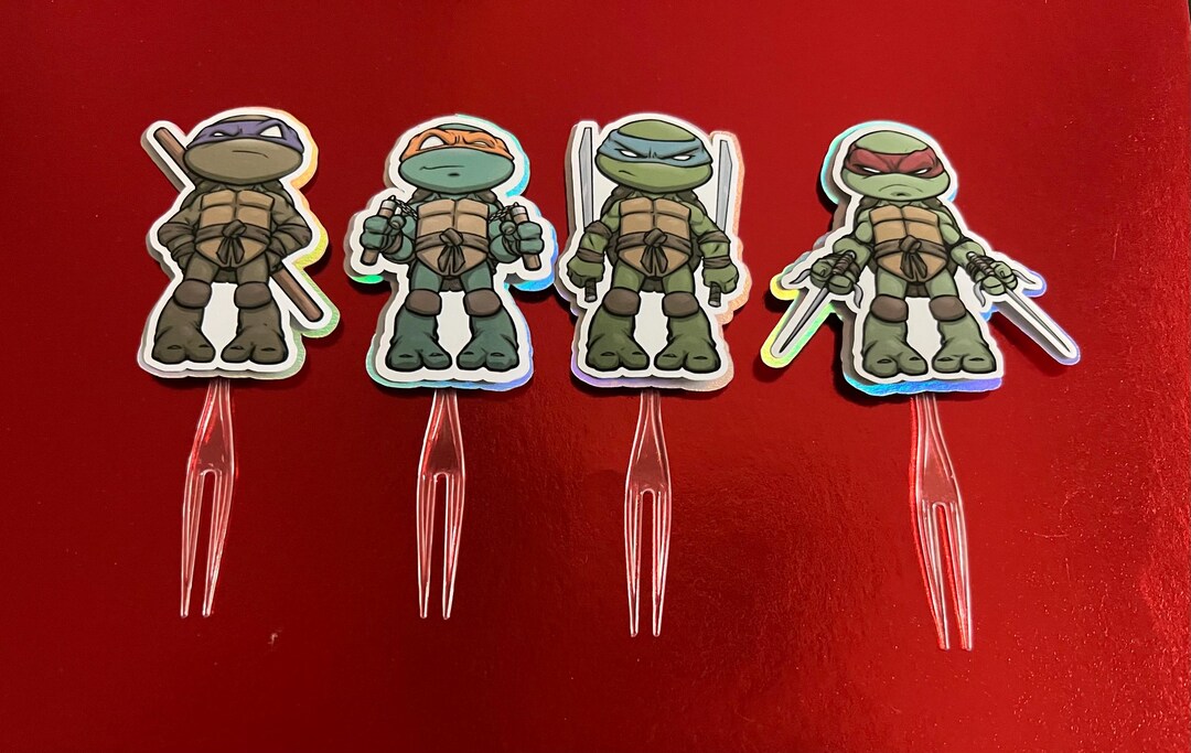 Turtles Cupcake Toppers Turtles Party - Etsy