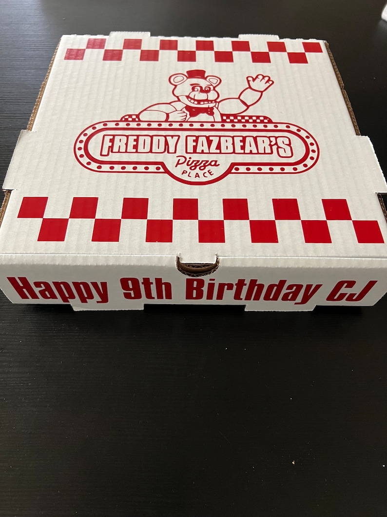 FNAF Five Nights at Freddy’s Fazbear Pizza Box Five Nights at Freddy’s ...
