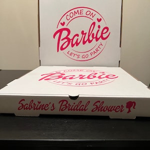 Large Size Barb Themed Pizza Box Party, Cookie Cake, Gift Box - Etsy
