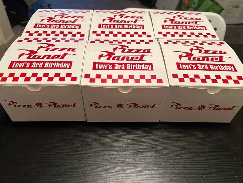 Pizza Planet Toy Story Favor Boxes to Infinity and Beyond Woodys Party ...