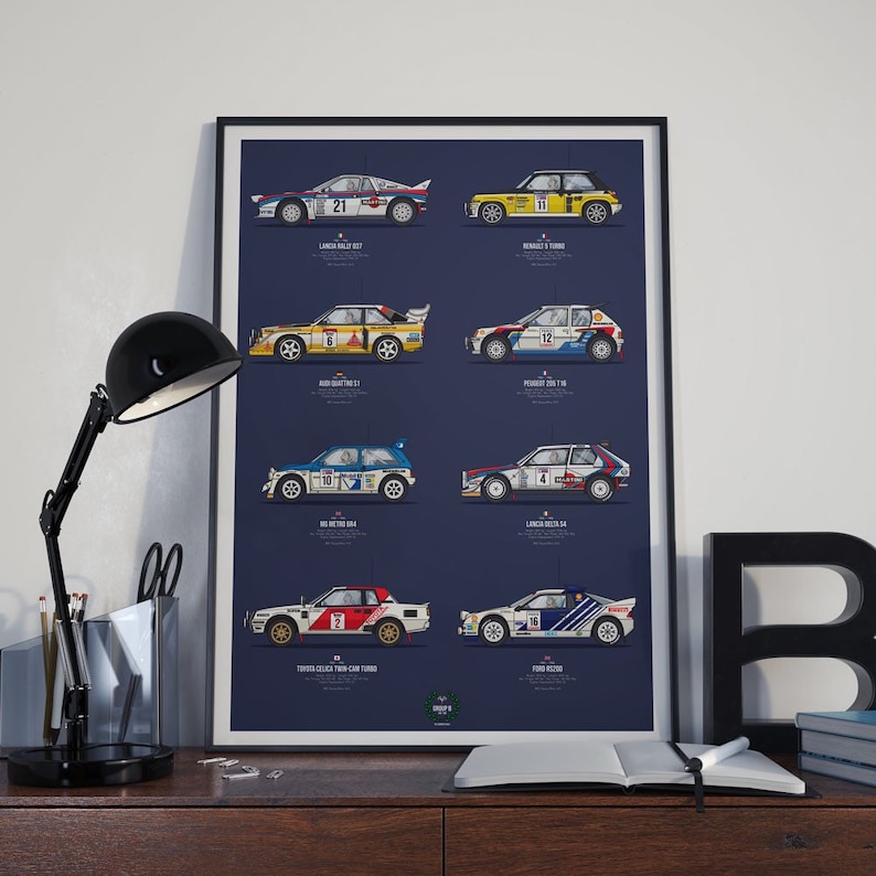 Group B Rally Car Legends Giclee Print - Etsy