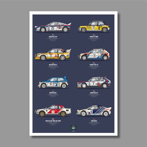 Group B Rally Car Legends Giclee Print - Etsy