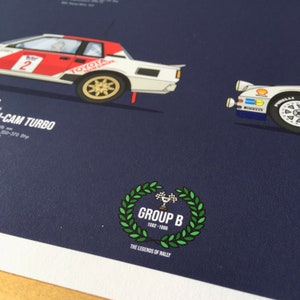 Group B Rally Car Legends Giclee Print - Etsy