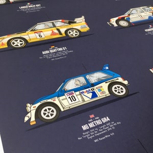 Group B Rally Car Legends Giclee Print - Etsy