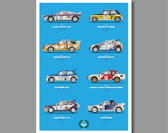 Group B Rally Car Legends Giclee Print - Etsy