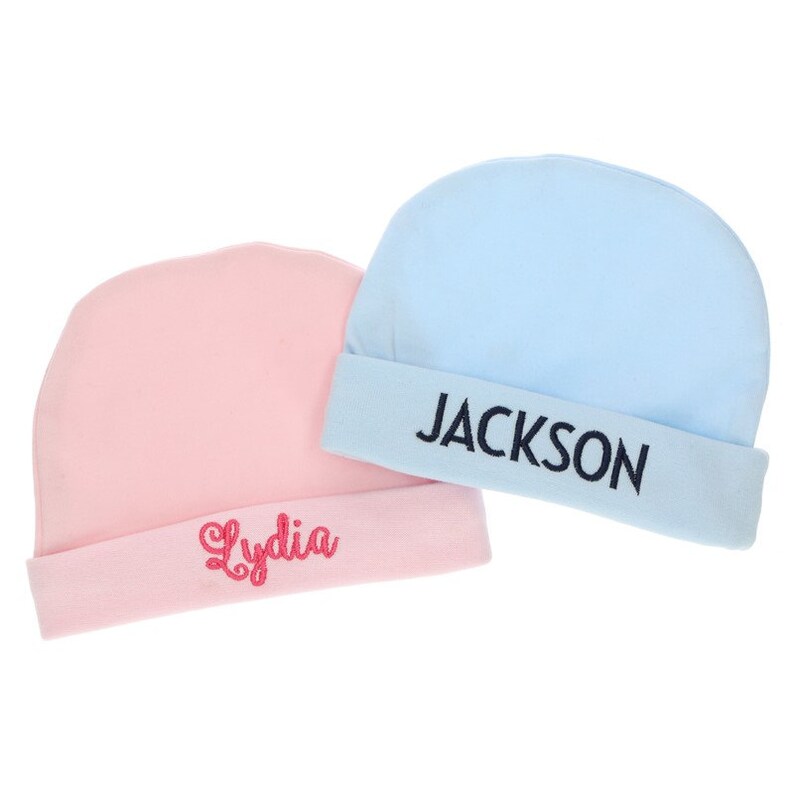 Personalized Newborn Baby Hat Hospital Hat Baby Name Hat | Etsy