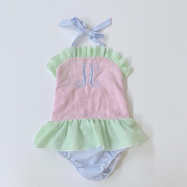 Monogram Swim Suit - Etsy