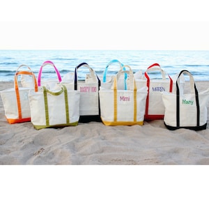 Custom Beach Bag Tote, Embroidered Tote Bag, Monogrammed Bridesmaid ...