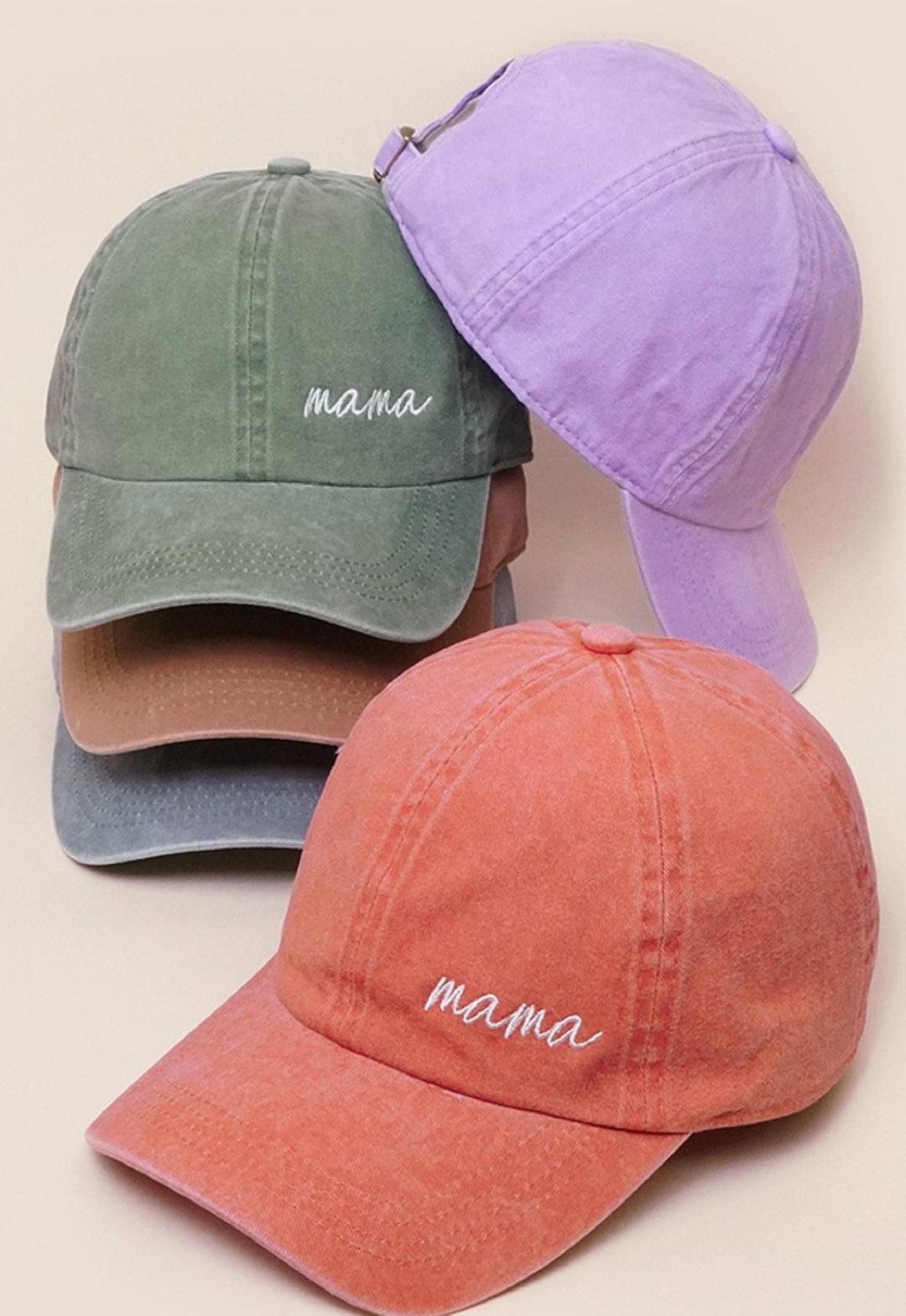 Mama Baseball Hat, Messy Bun Baseball Cap, Ponytail Baseball Hat ...