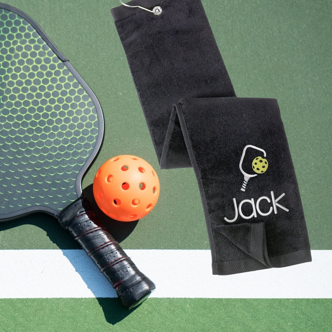 Personalized Pickleball Towel, Monogram Pickle Ball Gifts, Custom ...