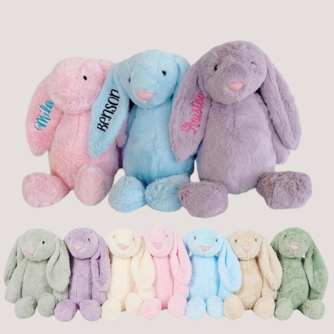 Personalized Bunny Rabbit, Personalized Baby Gift,personalized Stuffed ...