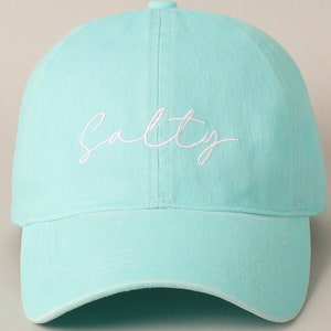 Salty Hat, Stay Salty, Trendy Hat, Fish Hat, Embroidered Sun Hat, Beach ...