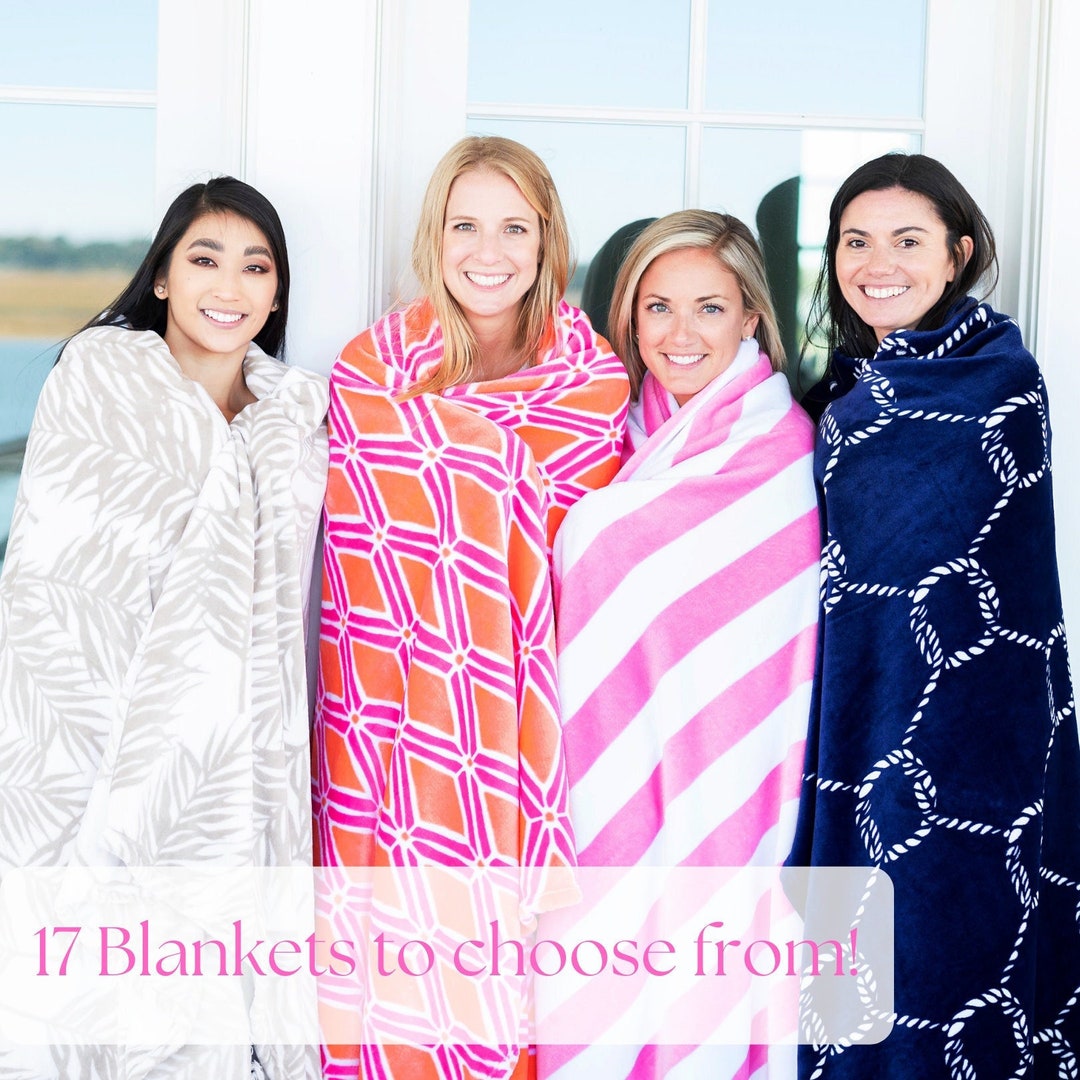 Personalized Oversized Custom Throw Blanket Monogram Blanket - Etsy