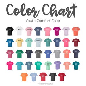Personalized Kids Comfort Colors Crew Neck T-shirt, Personalized ...