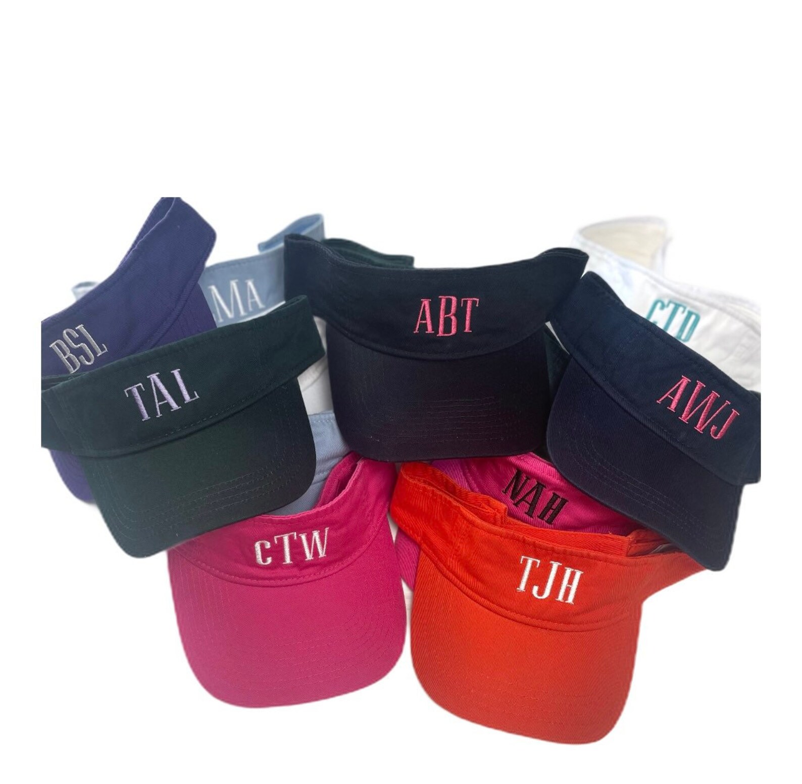 Monogram Sun Visor for Women Personalized Custom Visor - Etsy
