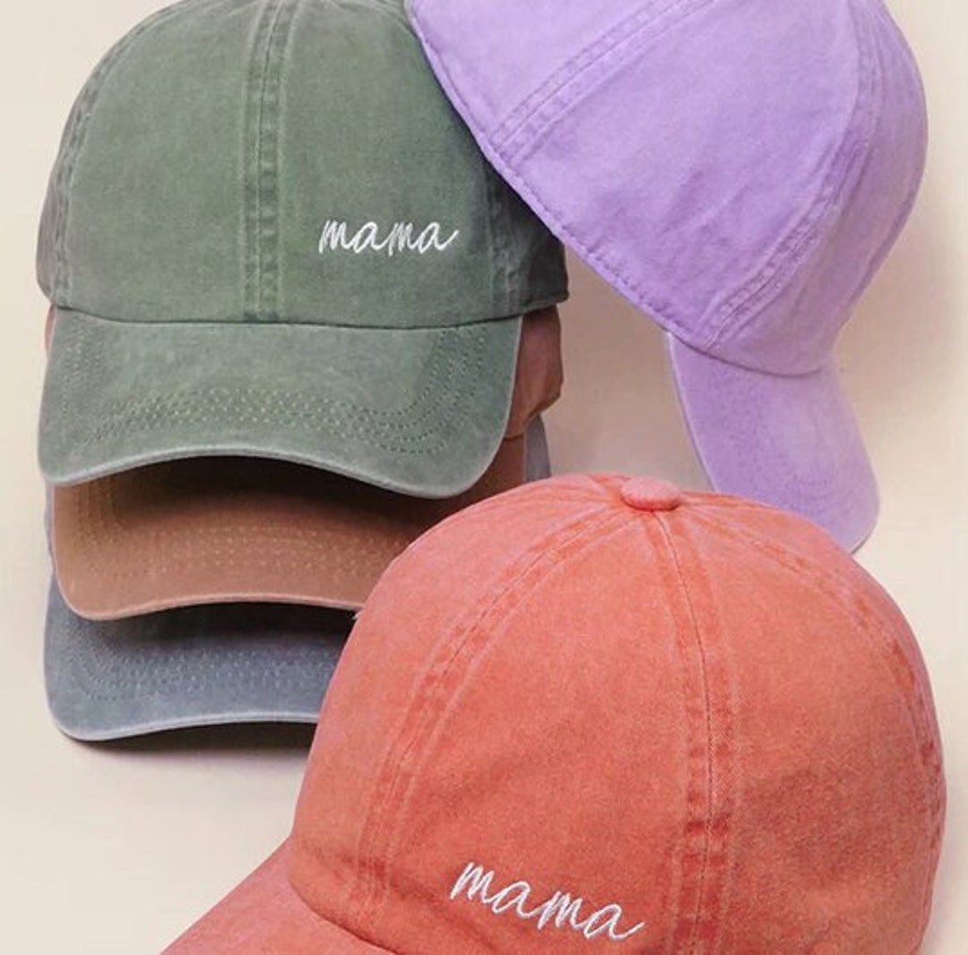 Mama Baseball Hat, Messy Bun Baseball Cap, Ponytail Baseball Hat ...