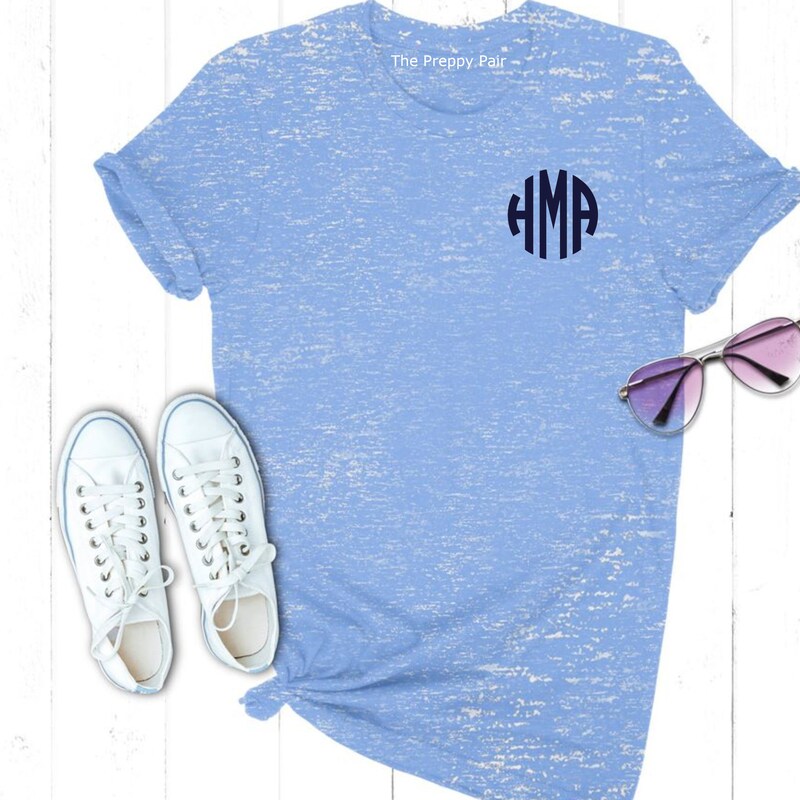 Monogram Tshirts - Etsy
