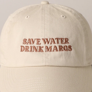 Save Water Drink Margs Hat, Margarita Hat, Margs and Matrimony, Tequila ...