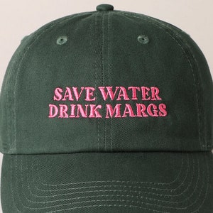 Save Water Drink Margs Hat, Margarita Hat, Margs and Matrimony, Tequila ...