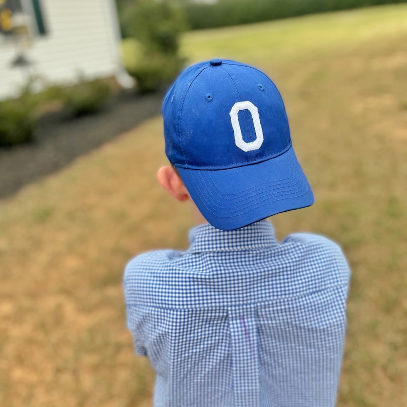 Personalized Toddler Youth Letter Hat, Kid Monogram Hat, Toddler ...