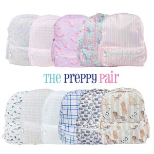 Monongram Personalized Gingham Backpack Lunch, Diaper Bag, Custom Kids ...