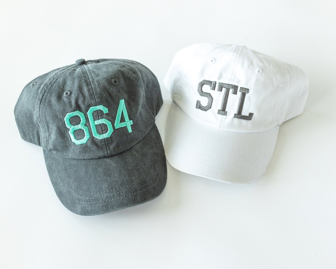 Custom Area Code Hat, Baseball Cap, Ponytail Baseball Hat, Airport Code ...