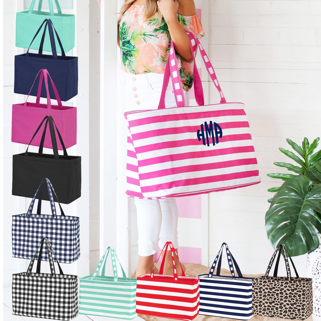 Personalized Large Ultimate Utility Tote Bag, Collapsible Tote Bag With ...