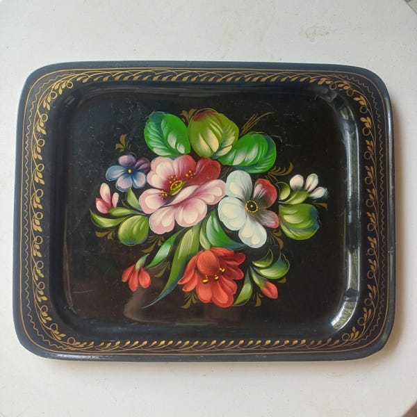 Russian Metal Tray - Etsy