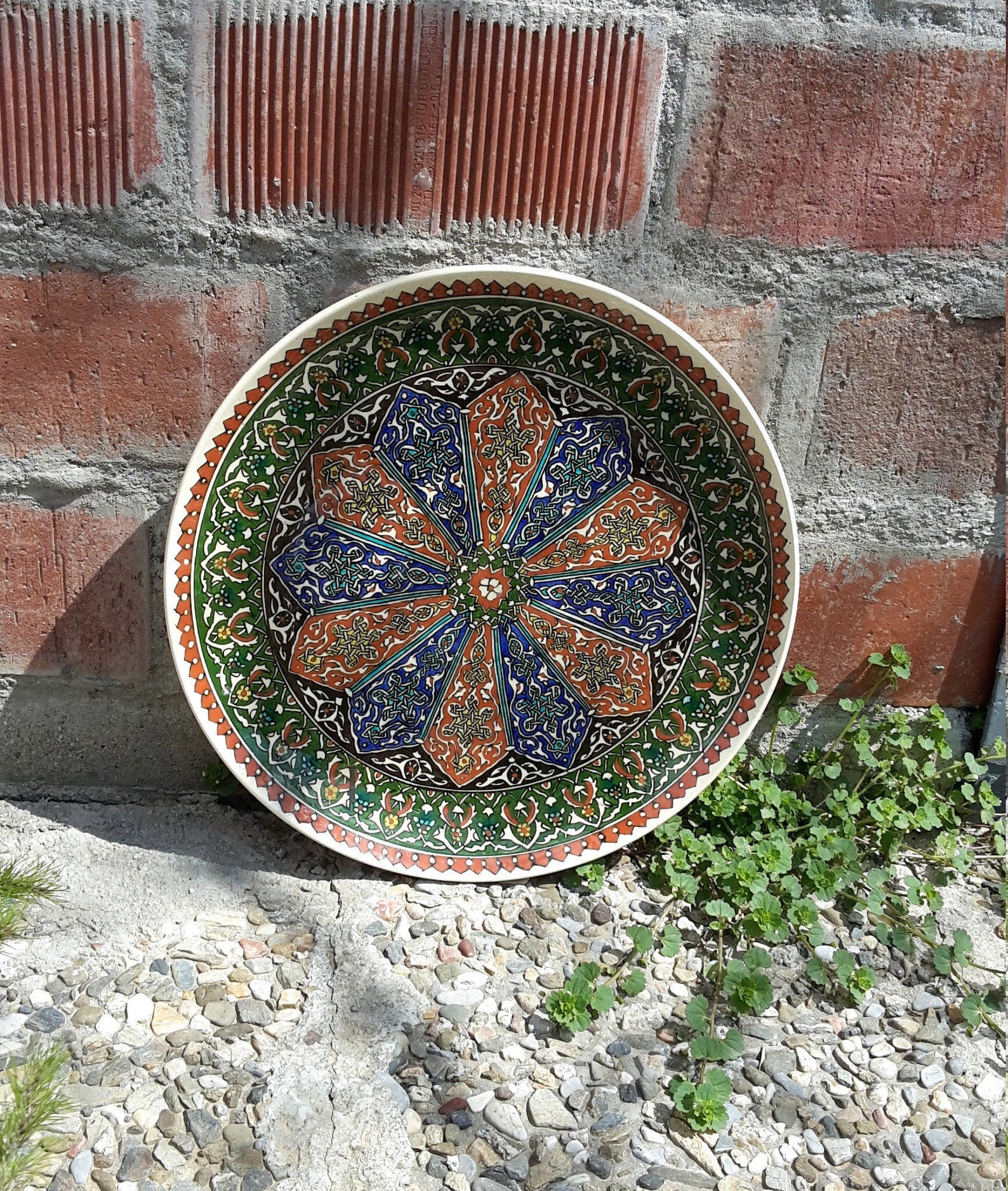 Chinaware plate decorative/Handmade original chinaware | Etsy