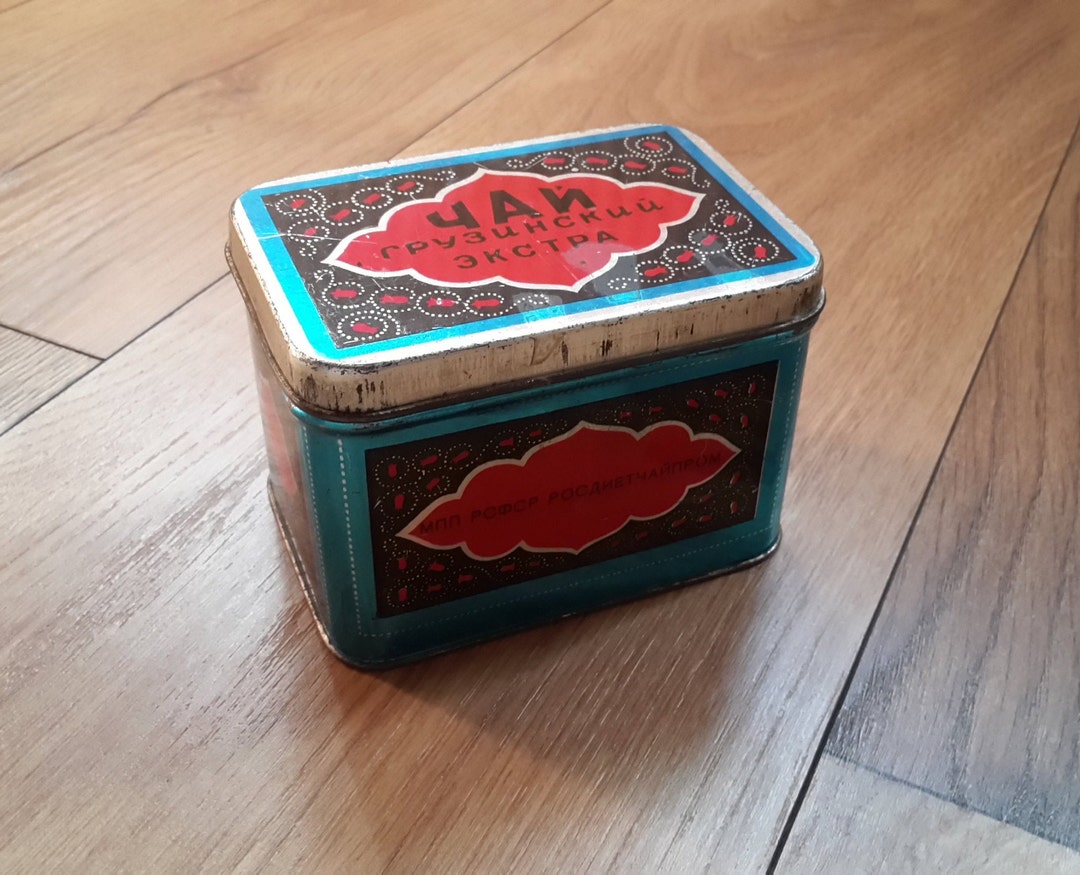 Gebruder Heinemann Tin Box Russian/vintage Tea Box Collectible With Tag ...