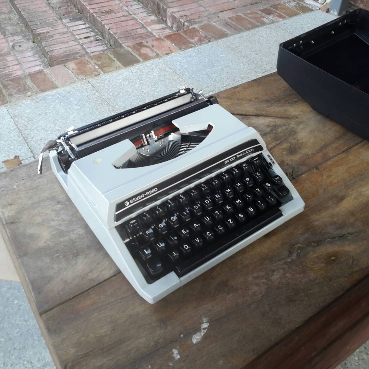 Silver Reed Tabulator Typewriter With Carrying Case - Etsy