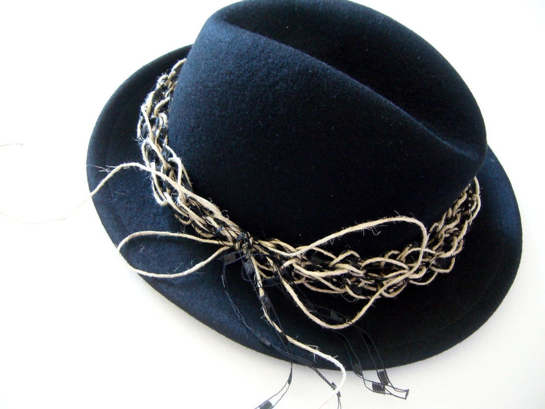 Vintage French Fedora Hat Woolen - Etsy