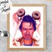 Steve Buscemi Print Funny Buscemi Poster With Donuts Man - Etsy