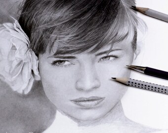 Custom Pencil Drawing Portrait - Etsy