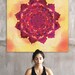 Large Mandala Wall Art Poster Watercolor Mandala Art Print - Etsy