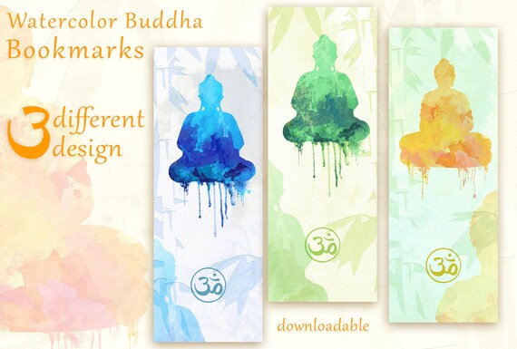 Buddha Printable Bookmarks Zen Bookmark Design Buddha | Etsy
