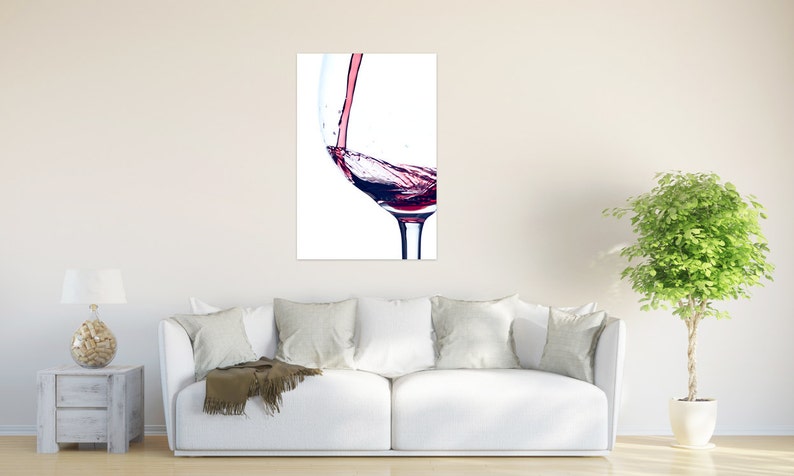 Wine Wall Art Red Wine Art Print Wall Decor Wine Print for - Etsy