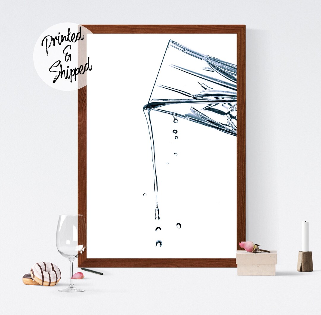 Water Class Print | Water Photography Print | Modern Water Art Poster ...