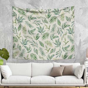 Botanical Tapestry | Green Tapestry | Vintage Nature Tapestry | Boho ...