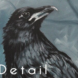 Raven Painting PRINT of Painted Raven Art, Raven Art Print, Traditional ...