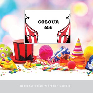 Circus / Big Top Themed Party Sign / Custom Text / Circus Party - Etsy