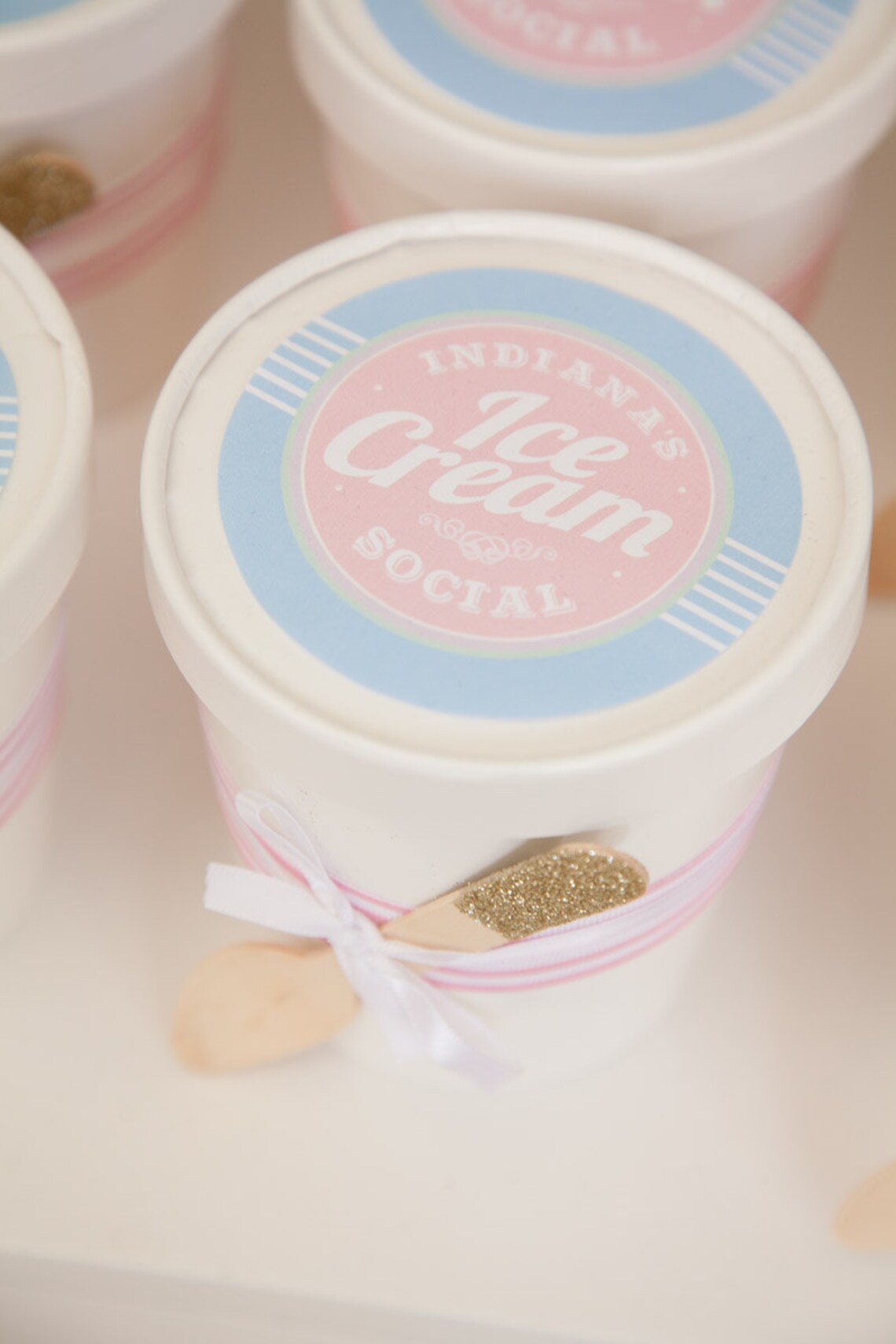 Ice Cream Tub / Pint Labels for an Ice Cream Party / Ice Cream | Etsy