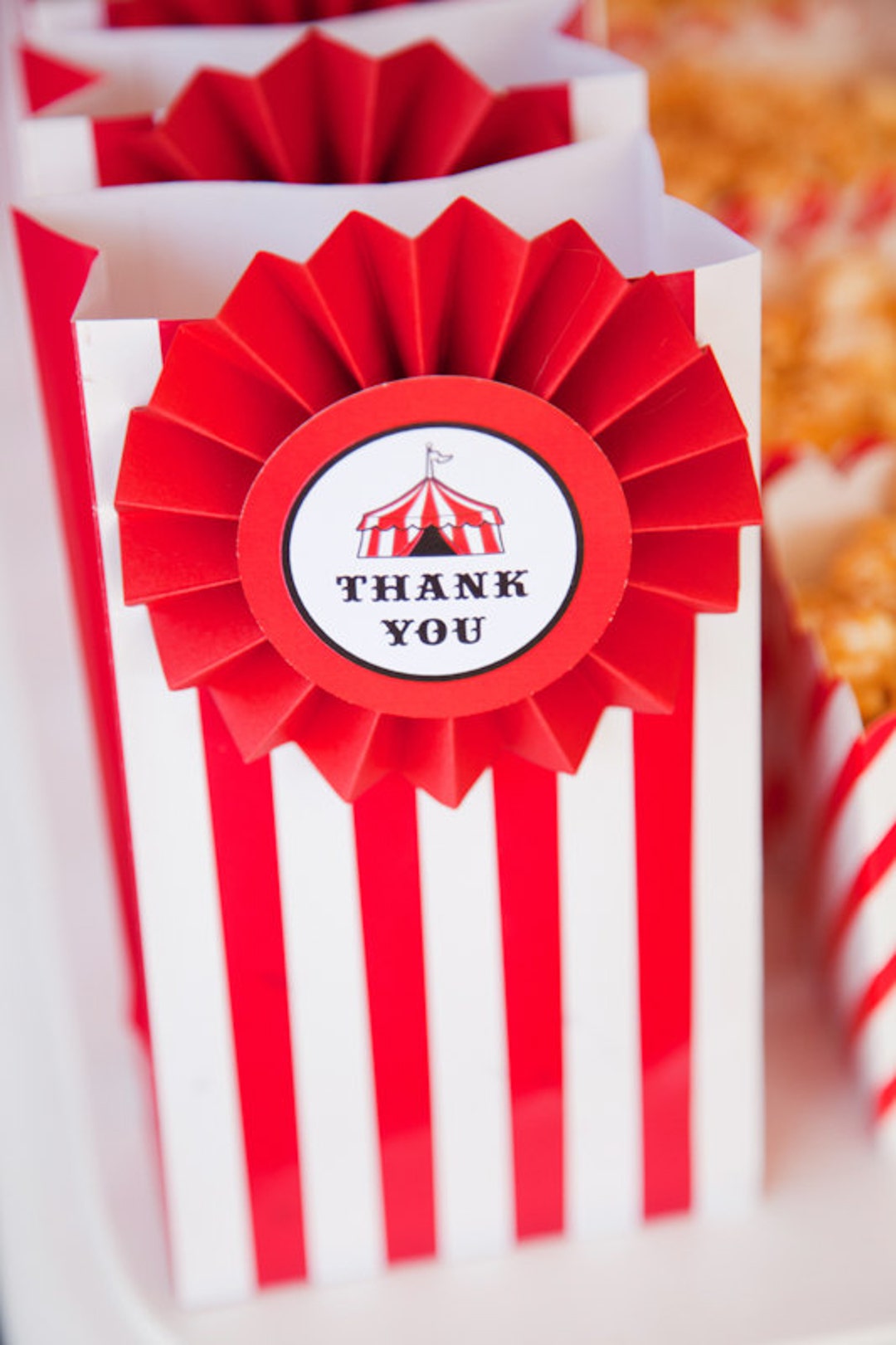 Circus Themed Favour Tags / Thankyou Tags / Big Top Circus Party ...