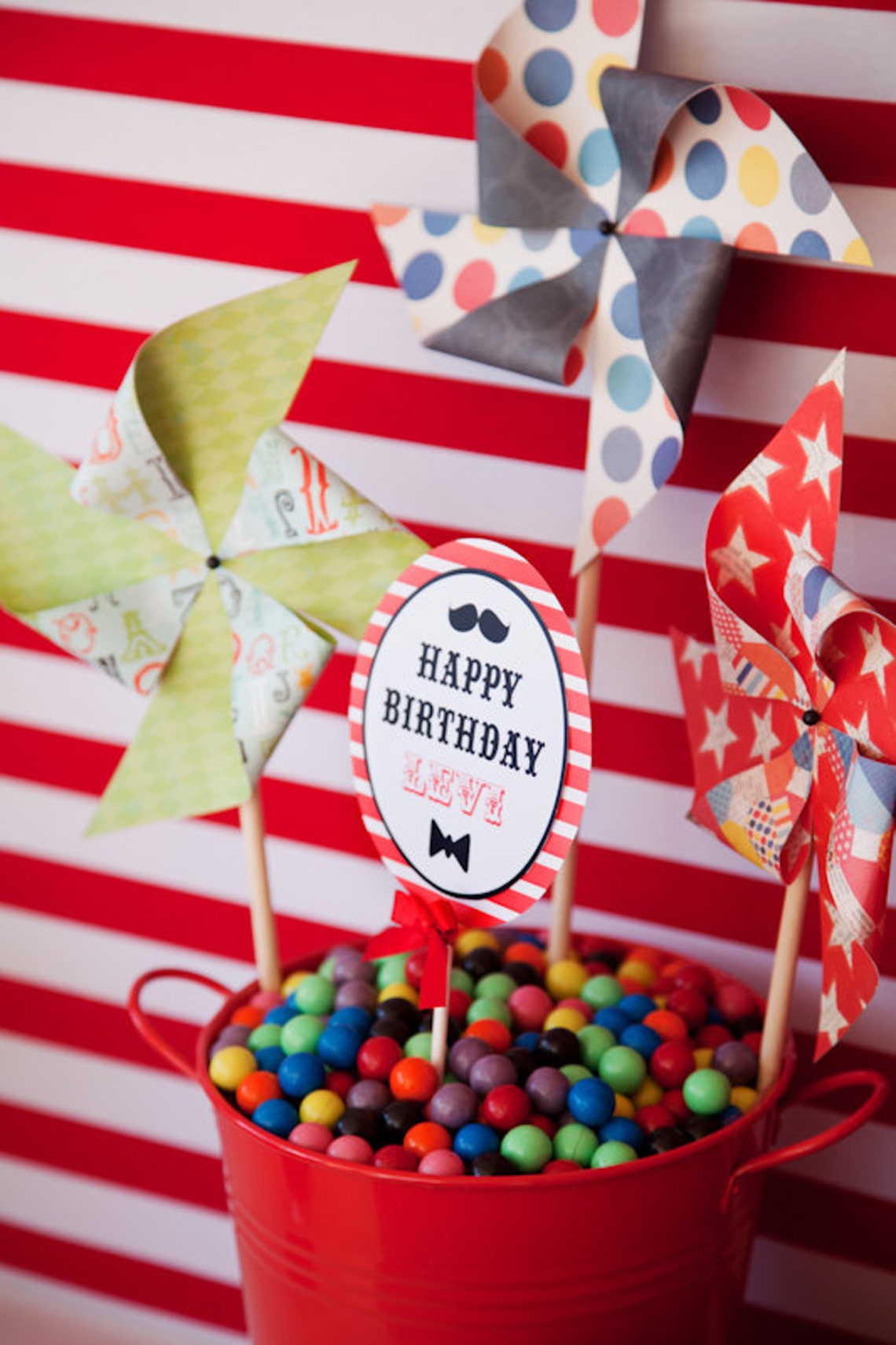 Big Top Circus Party Themed 4 Inch Circles / Circus Party | Etsy