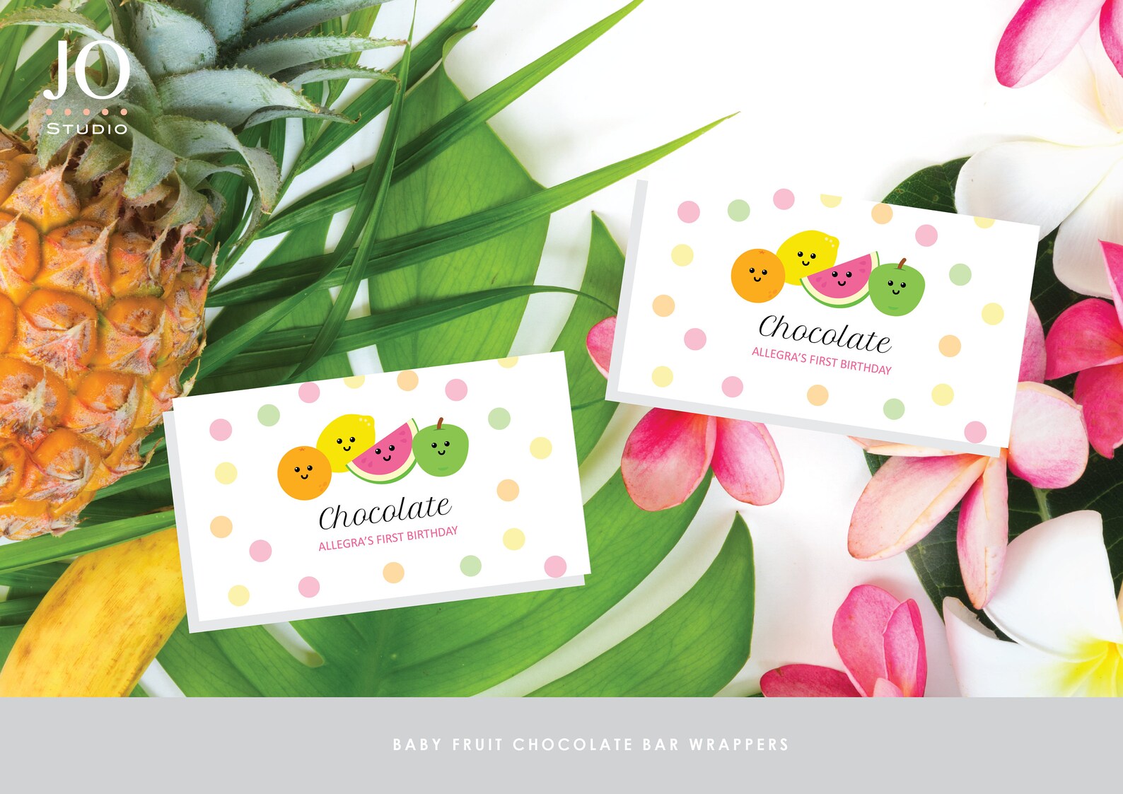 Baby Fruit / Tutti Frutti / Confetti Chocolate Bar Wrappers | Etsy