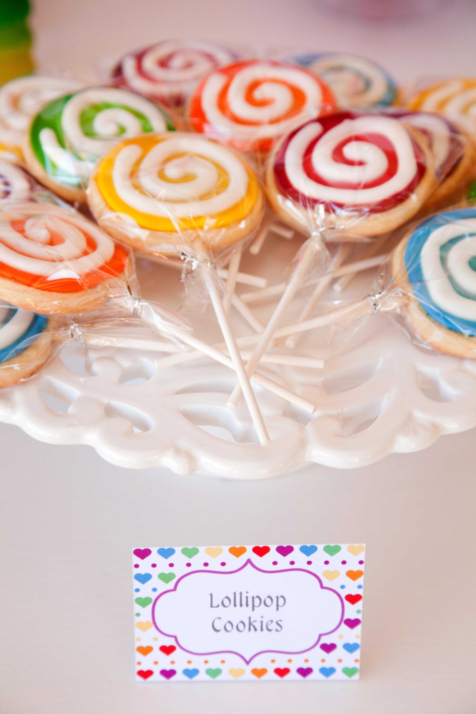 Rainbow Themed Blank Buffet / Food Labels / Rainbow Party | Etsy