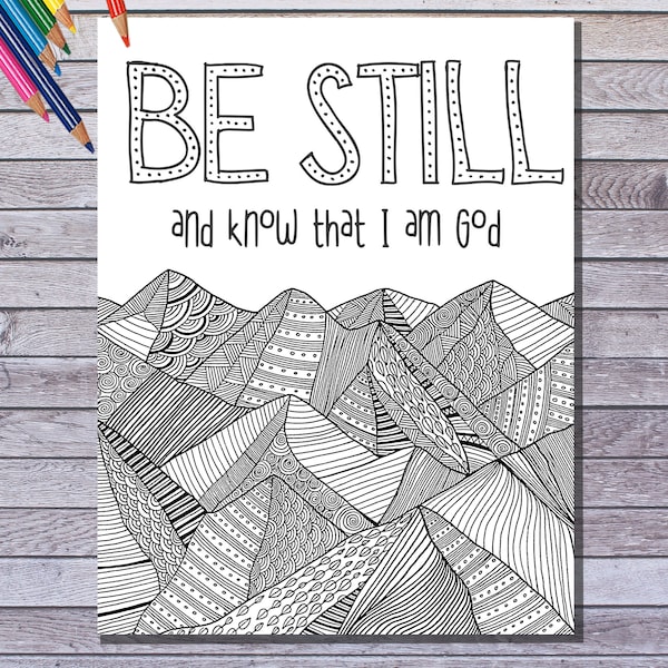Be Still and Know That I Am God - Etsy