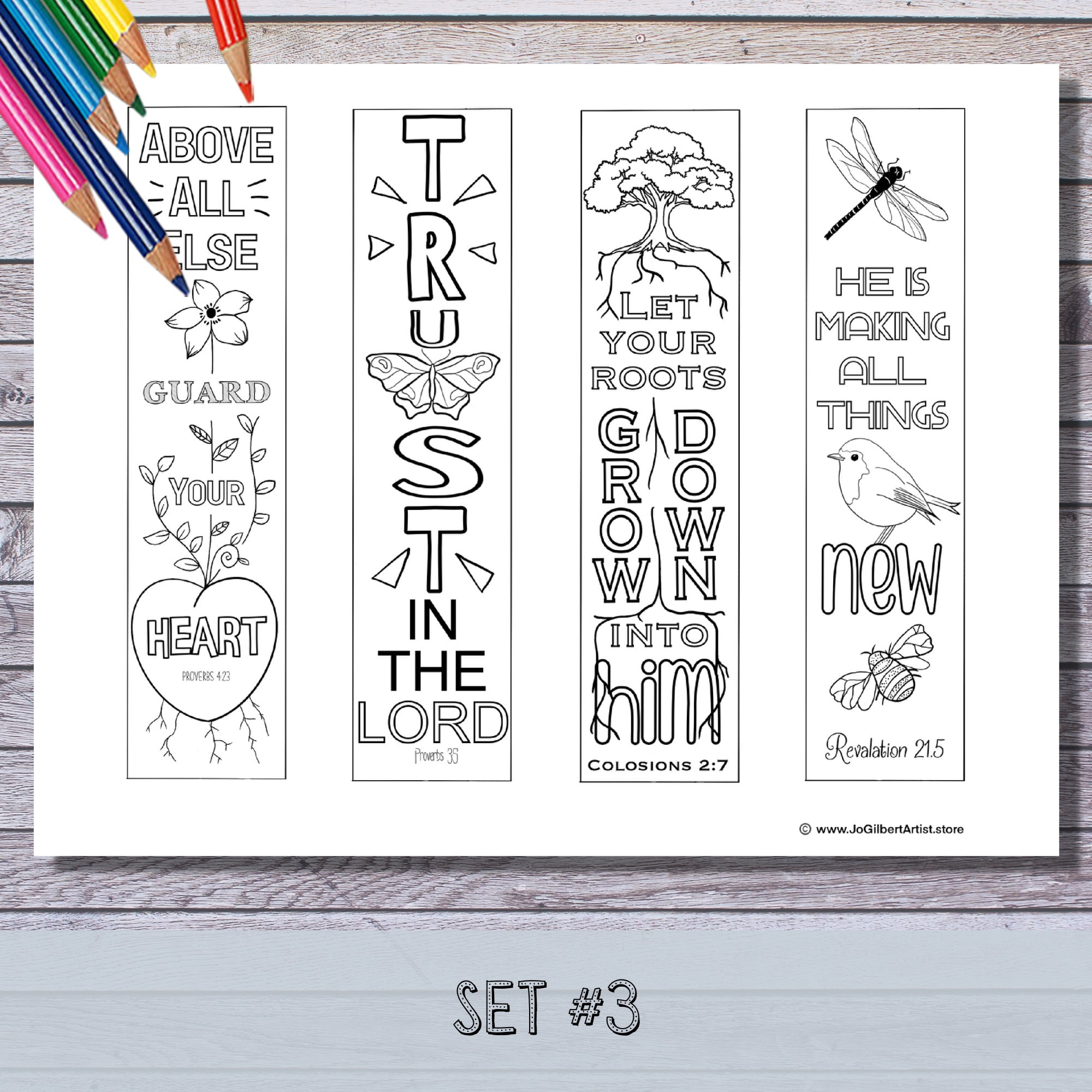 Bible Verse Bookmarks: Christian Journaling Traceable (PDF Printable ...