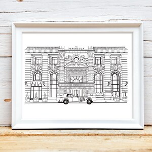 Custom Venue Sketch, Wedding Venue Illustration, Hand Drawn, Line ...